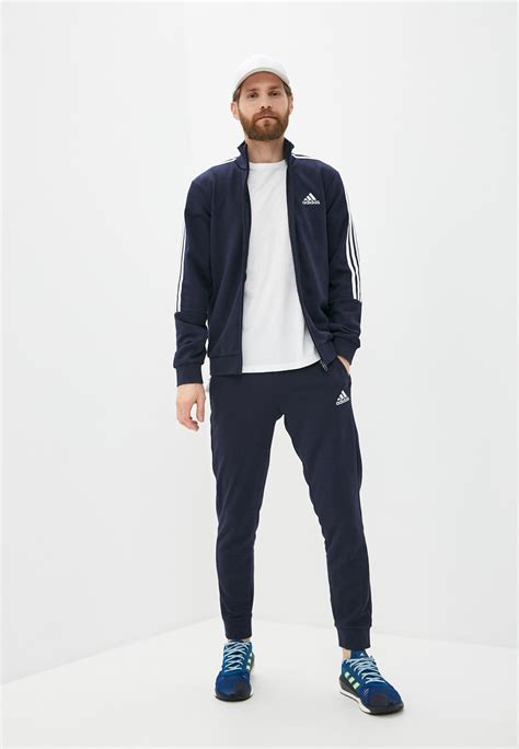 Костюм спортивный adidas M 3S FT TT TS цвет синий AD002EMLUGO6