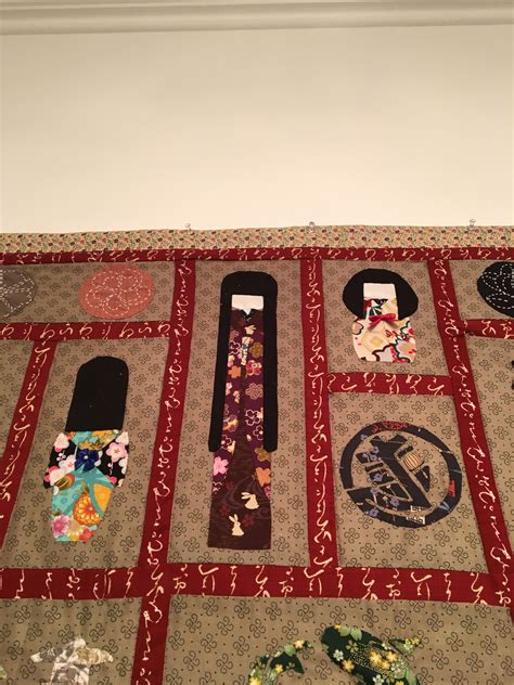 Japanese Patchwork Quilt Kokeshi Japanese Patchwork Patchwork