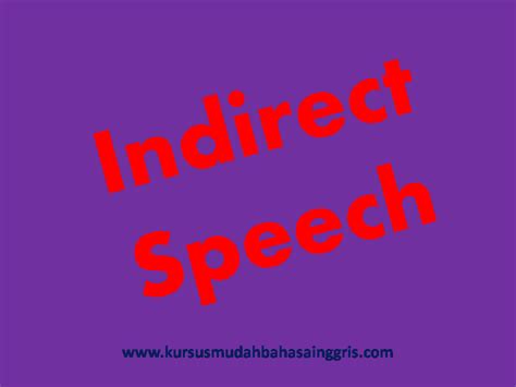 Materi Direct And Indirect Speech Lengkap Studyhelp