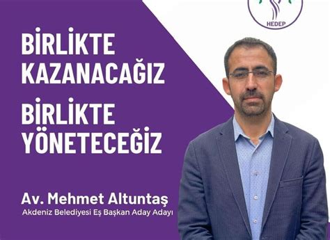 DEM Parti Akdeniz Belediyesi Başkan Aday Adayı Altuntaş ın 2016
