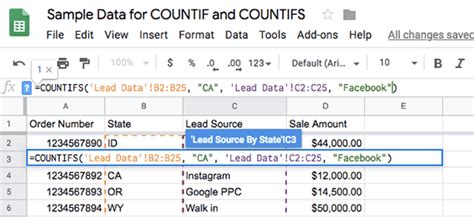 Using Countif Countifs In Google Sheets To Sort Analyze Data Purshology