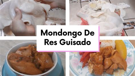 COMO HACER MONDONGO DE RES GUISADO YouTube