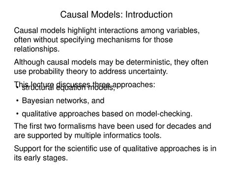 causal models lecture ppt download