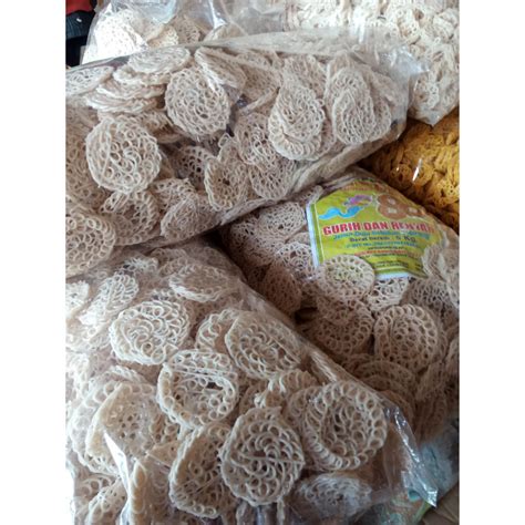 Jual Kerupuk Virall Mawar Putih Kecil Besar 1kg Mentah Premium Mekar