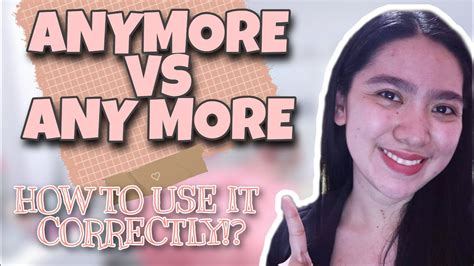 Anymore Vs Any More Filmedby Yanyan Youtube