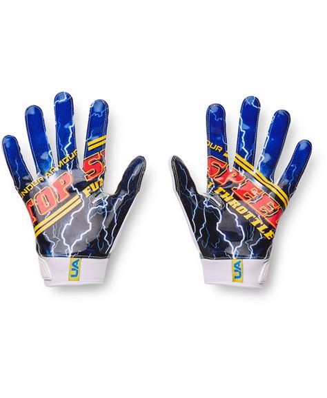 Under Armour UA F8 Guantes Fútbol Americano para Hombre White