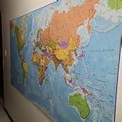 Amazon Maps International Giant World Map Mega Map Of The World