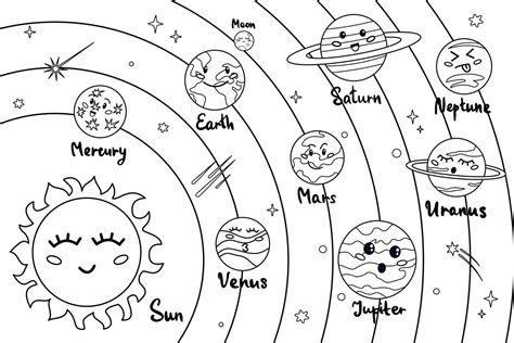 Solar System And Coloring Pages