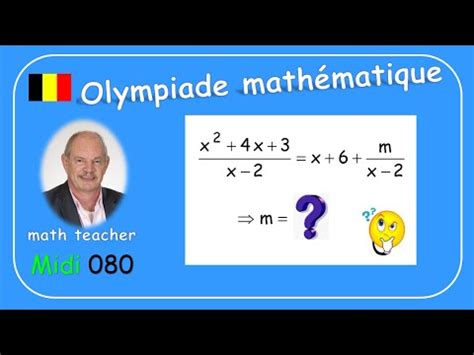 Olympiade Math Matique Midi Youtube