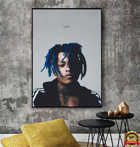 Xxxtentacion Poster Xxxtentacion Wall Decor Hip Hop Star Rap Etsy