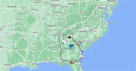 Georgia Physical Feature Scribble Maps