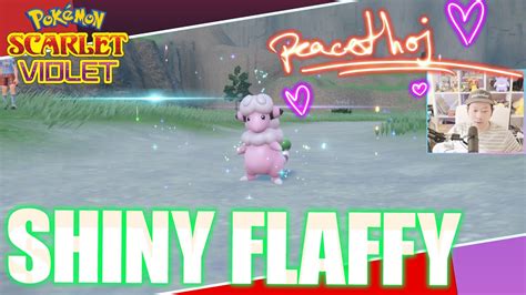 my shiny mareep evolved into shiny F L A F F Y Pokémon Scarlet