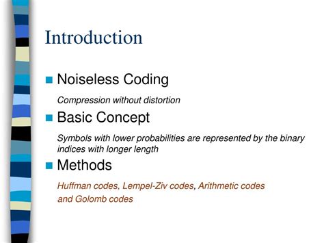 ppt noiseless coding powerpoint presentation free download id 1394919