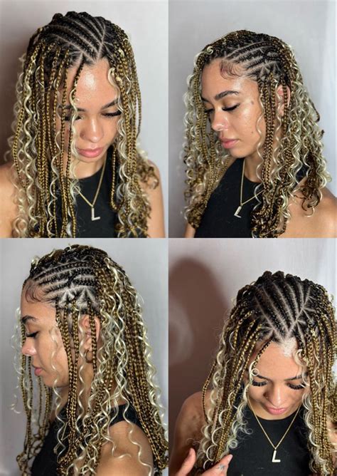 Flip Over Fulani Braids Trenzas Corona
