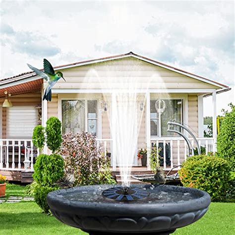 Garden Oasis With The 14 Lobe Solar Panel 1 5W Upgraded Fountain Pump