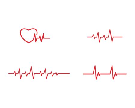 Pulse Line Ilustration Vector Pulse Life Line Vector Pulse Life Line