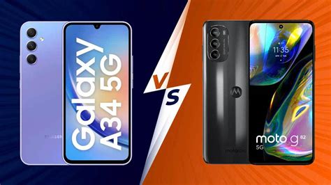 Samsung Galaxy A34 5G Vs Moto G82 5G Specs Display Features