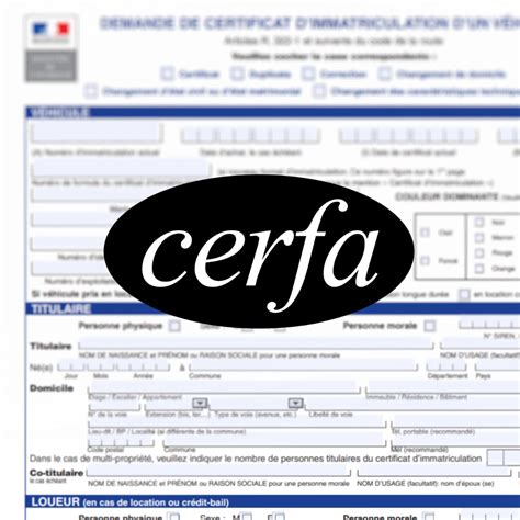 Formulaires CERFA Mes Démarches Immat