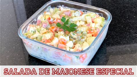 Salada De Maionese Legumes F Cil E Deliciosa Youtube