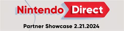Nintendo Direct Partner Showcase Set For February