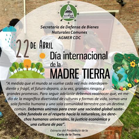 Novedades 22 de abril Día internacional de la Madre Tierra