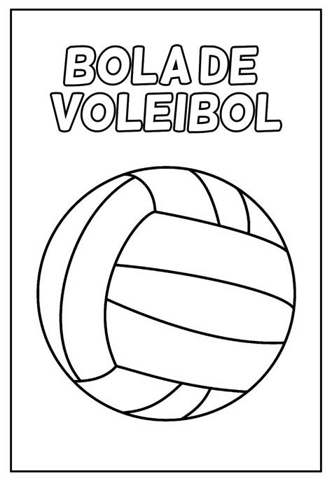 Desenhos De Voleibol Para Colorir Bora Colorir