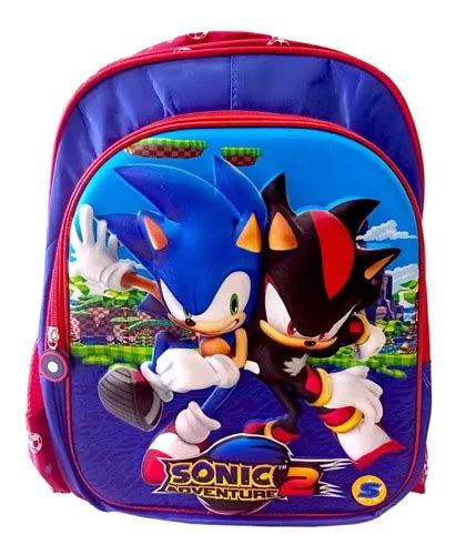Mochila Sonic Jardin Color Azul MercadoLibre