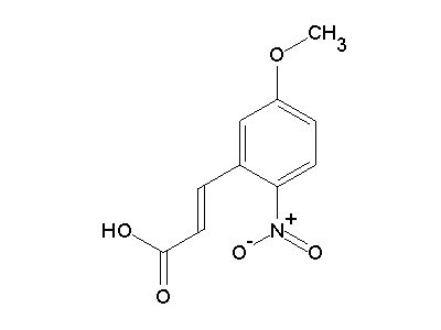 2E 3 5 Methoxy 2 Nitrophenyl 2 Propenoic Acid C10H9NO5 Density