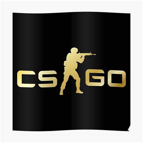 CSGO GOLD Poster By Krabstyx In 2022 Gold Poster Poster Prints