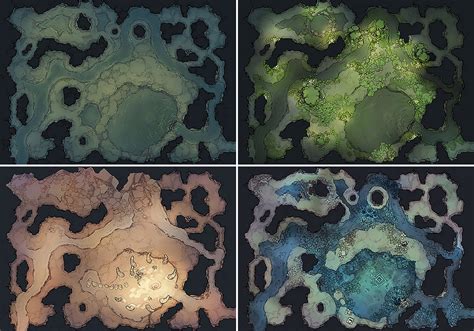 The Pooling Caverns Pack Maps Assets By Minute Tabletop