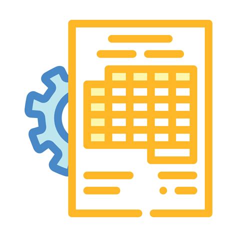 Accounting Working Process Erp Color Icon Vector Illustration 17292040