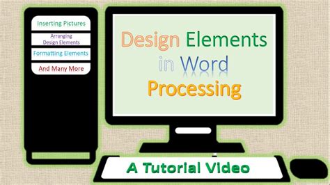 Design Elements In Word Processing MS Word YouTube