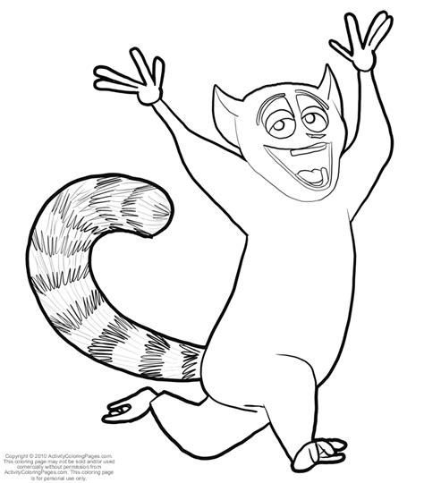 Madagascar Mort Coloring Pages