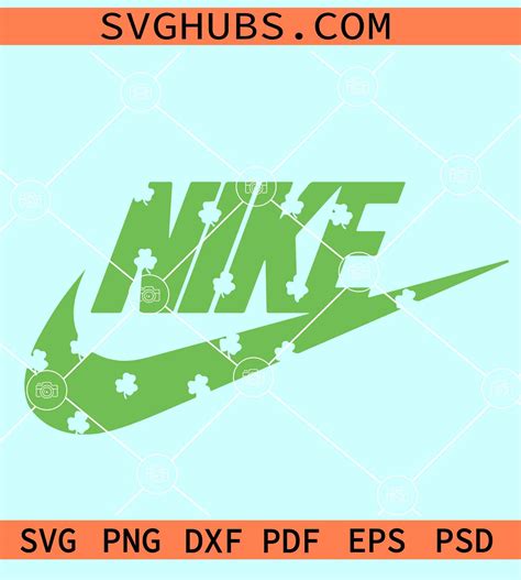 Nike St Patrick Day Svg Lucky Clover Svg Nike Logo Svg