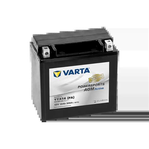 Varta YTX14 4 512909020 Motorcycle Battery Varta 12Ah 12V