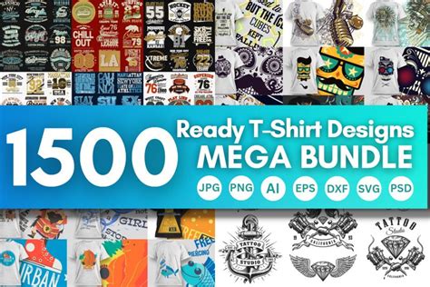 T Shirt Designs Mega Bundle