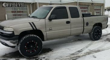 Wheel Offset 2000 Chevrolet Silverado 1500 Aggressive 1 Outside Fender