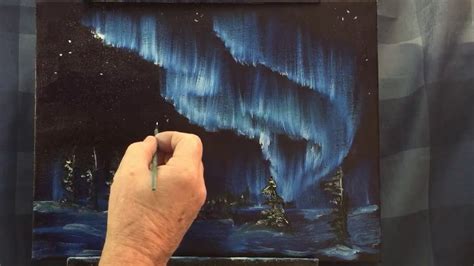 Learn How To Paint The Northern Lights In Oil Aurora Borealis Part 1