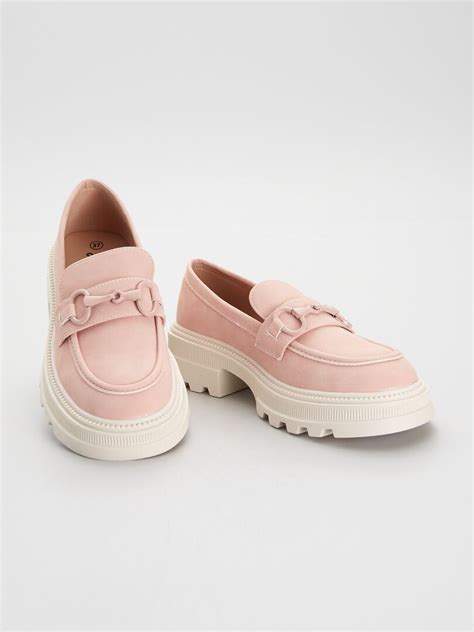 Mocassins à semelle crantée rose Kiabi 28 00