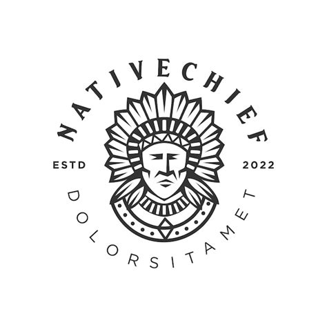 Premium Vector Apache Indian Chief Logo Mascot Design Character