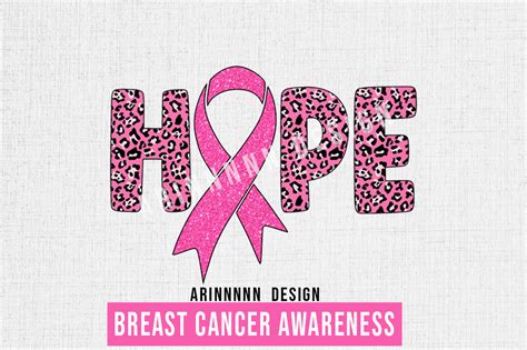 Hope Breast Cancer Awareness Sublimation Graphic By Arinnnnn Design