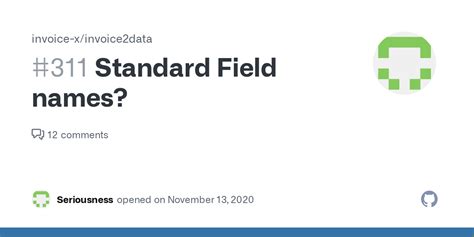 standard field names · issue 311 · invoice x invoice2data · github
