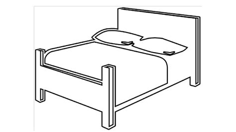 Dibujo Para Colorear De Cama 31016