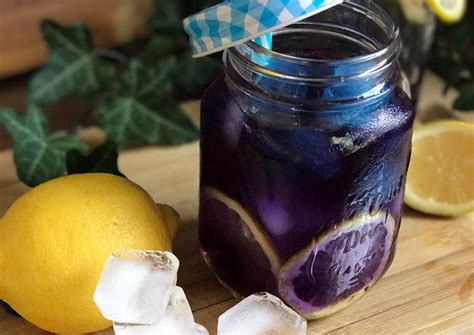 Resep Es Tea Lemon Butterfly Blue Pea Es Teh Lemon Bunga Talang Oleh
