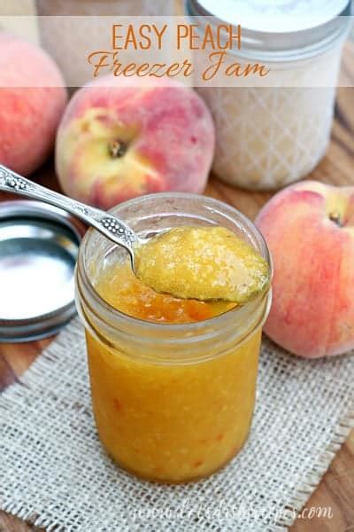 Easy Peach Freezer Jam Let S Dish Recipes