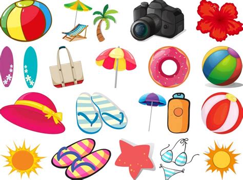 Large Set Different Objects Royalty Free Vector Image