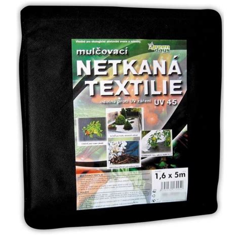 Mulčovací netkaná textilie 1 6 x 5 m černá OBALY CZ