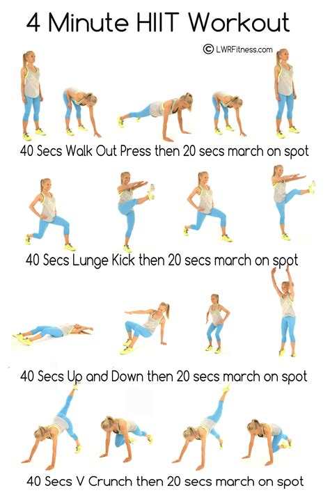 Printable Hiit Workout Plan Printable Word Searches