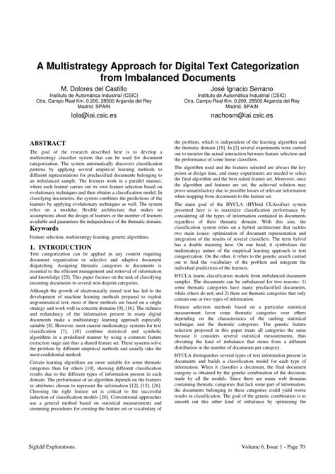 pdf a multistrategy approach for digital text categorization