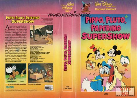 Pippo Pluto Paperino Supershow Prima Riedizione VHS Walt Disney